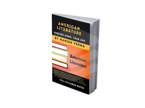 AMERICAN LITERATURE B.A ENGLISH (HONS.)