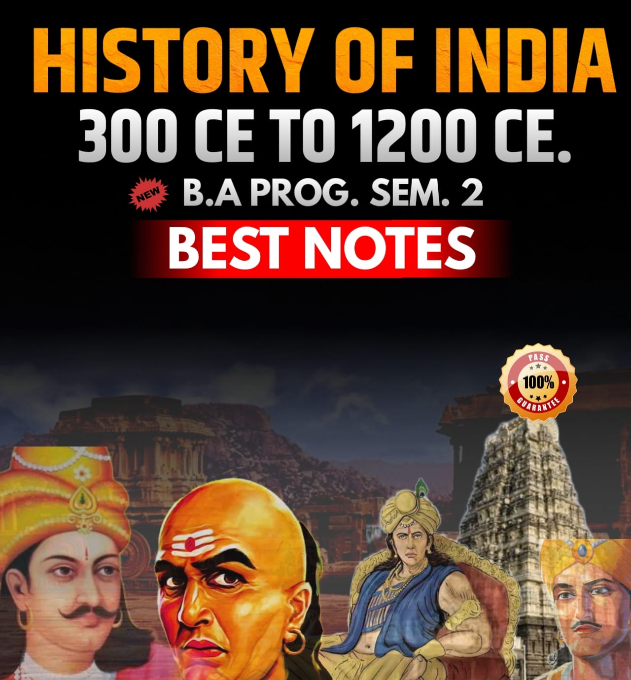 B.A. Prog. DU SOL Semester 2nd HISTORY OF INDIA, 300 CE to 1200 CE ...